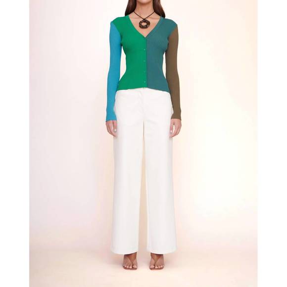 STAUD | Sweaters | New Staud Cargo Sweater Cardigan In Fern Multi ...